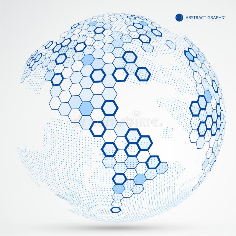Mapa Tridimensional Do Mundo Ilustração Stock - Ilustração de américa ...