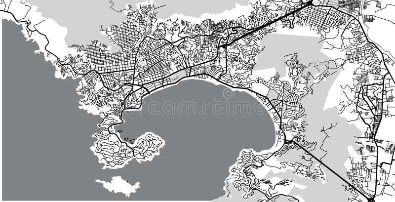 Mapa Urbano Vectorial De Acapulco México Ilustración del Vector ...