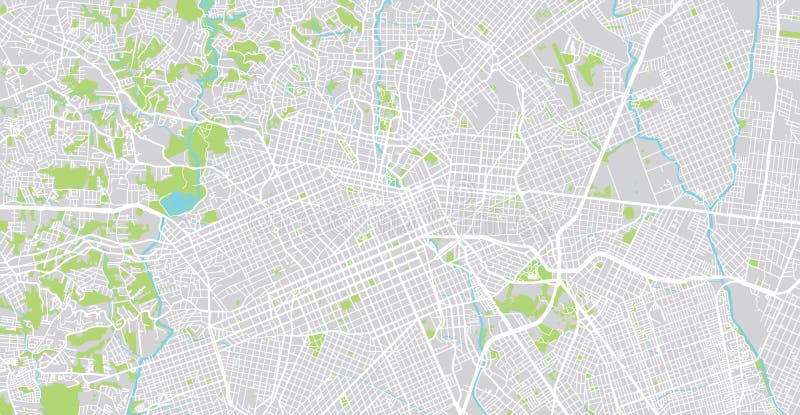 Mapa Urbano Vectorial De Curitiba Brazil Ilustración del Vector ...