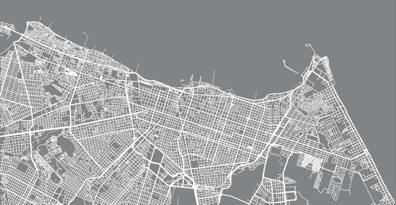 Mapa Urbano Vectorial De Fortaleza Brasil Ilustración del Vector ...