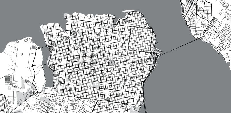 Mapa Urbano Vectorial De Posadas Argentina Ilustración del Vector ...