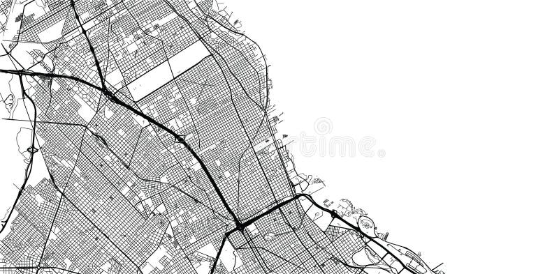 Mapa Urbano Vectorial De Vicente Lopez Argentina Ilustración del Vector ...