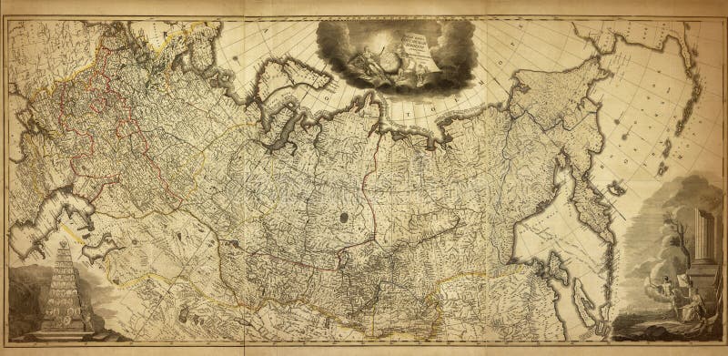 Mapa Viejo De La Rusia, Impreso En 1786 Imagen de archivo - Imagen de ...