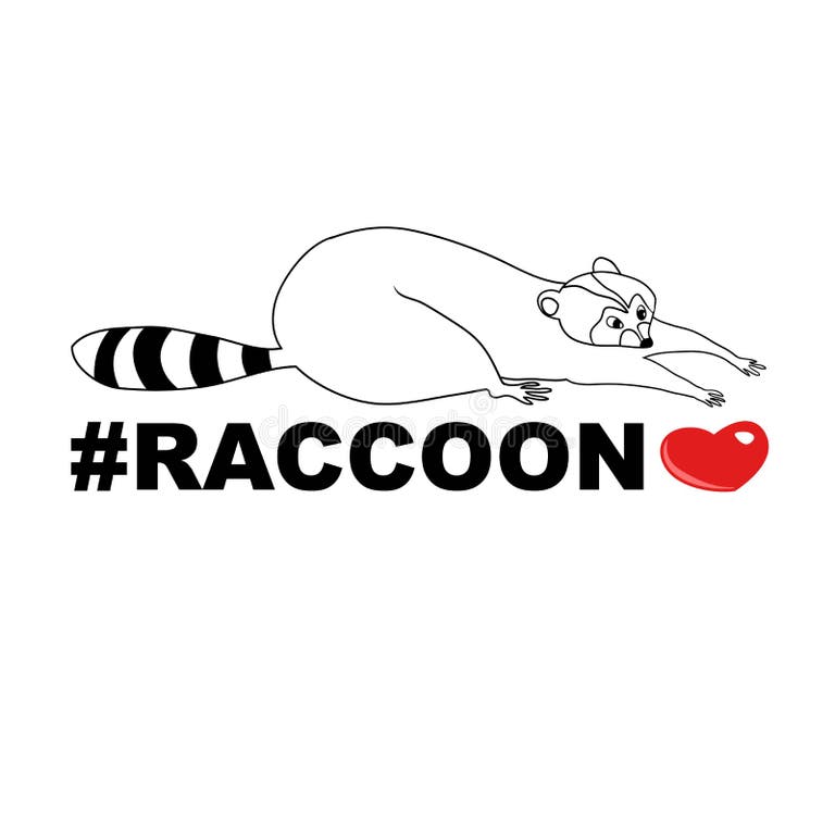 Mapache Lindo De La Historieta Ilustración del Vector - Ilustración de ...