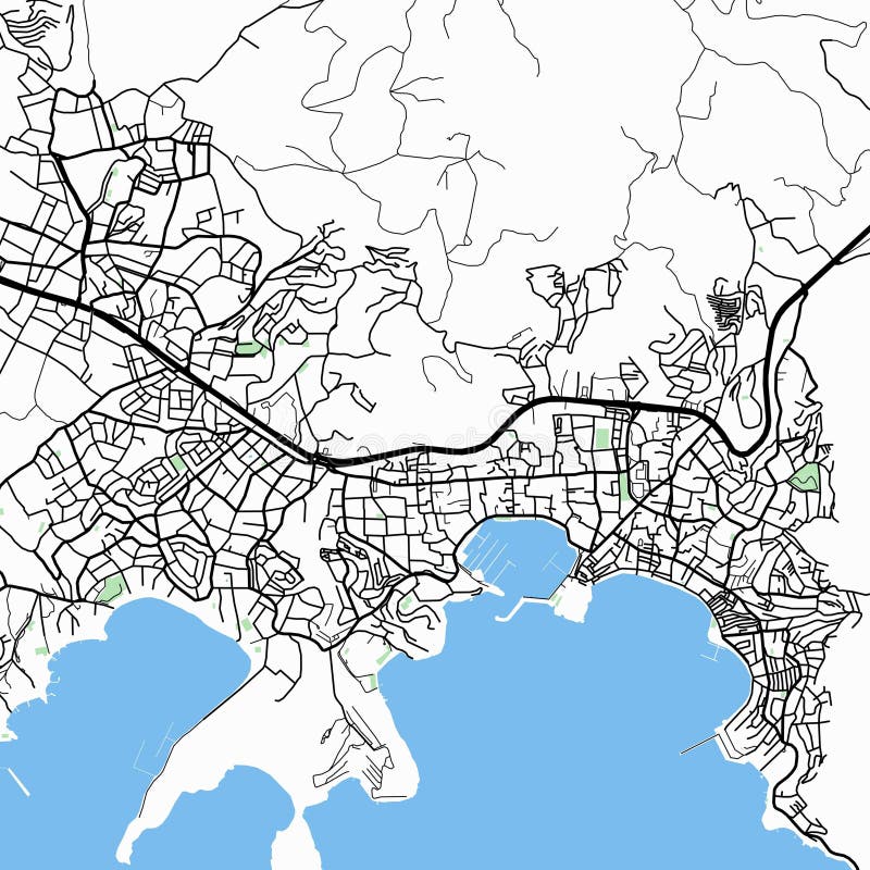 Mapas da cidade de bodrum. ilustração stock. Ilustração de desenho ...