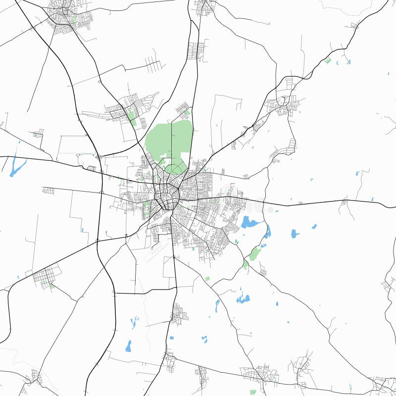Mapas Da Cidade De Debrecen. Ilustração Stock - Ilustração de diagrama ...
