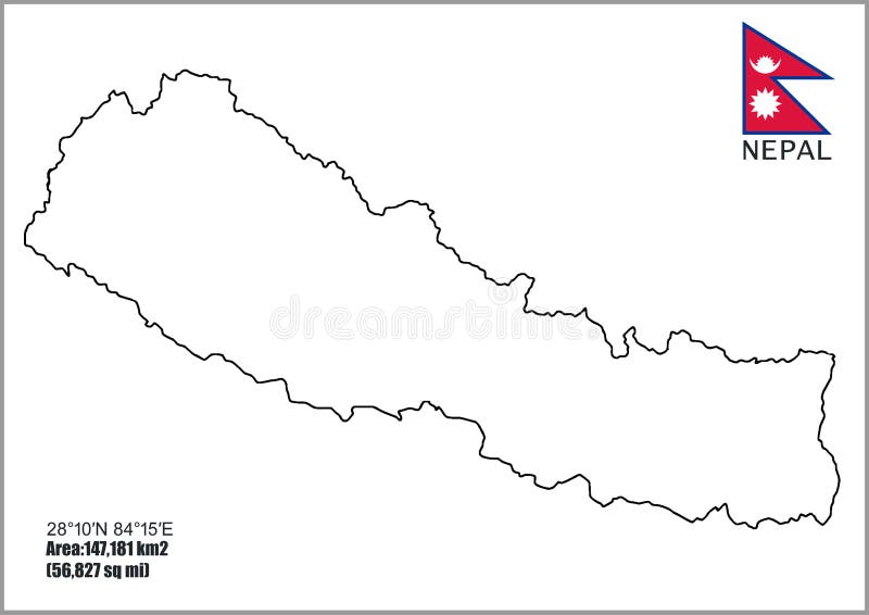 Mapas De Nepal | Mapa Detalhado De Nepal Ilustração Stock - Ilustração ...