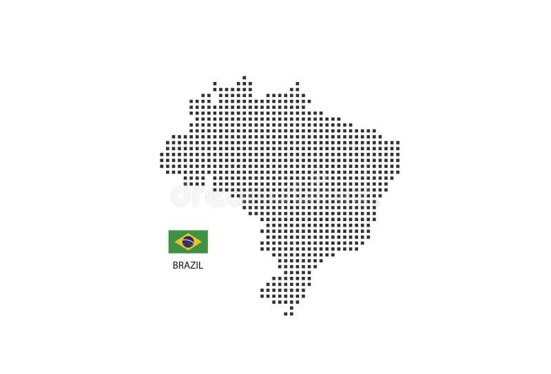 8-Bit Pixel-art Brazil World Concept Stock Vector - Illustration of ...