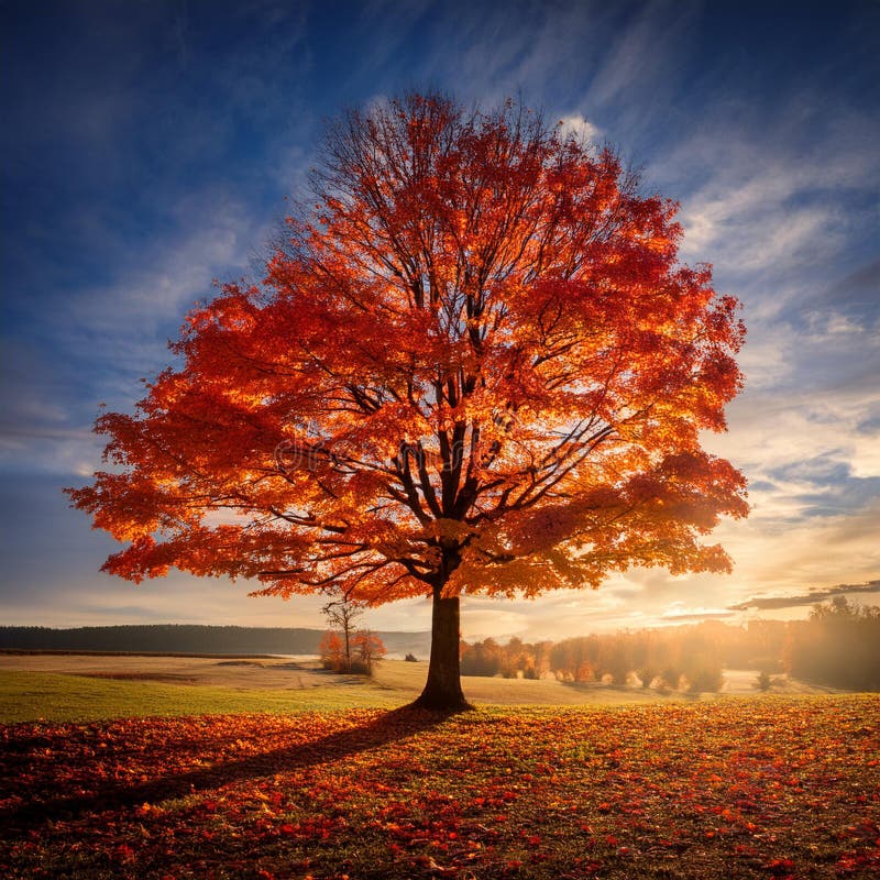 Maple acer tree stock illustration. Illustration of plant - 327911803