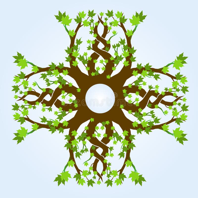 Celtic maple frame stock vector. Illustration of autumn - 6212908