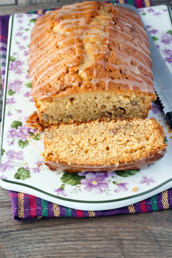 Maple cake with glaze stock photo. Image of cake, glaze - 27620350
