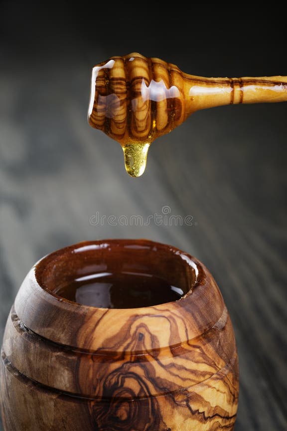 Maple Honey Drop from Dipper To Pot Stock Photo - Image of cure, gold ...