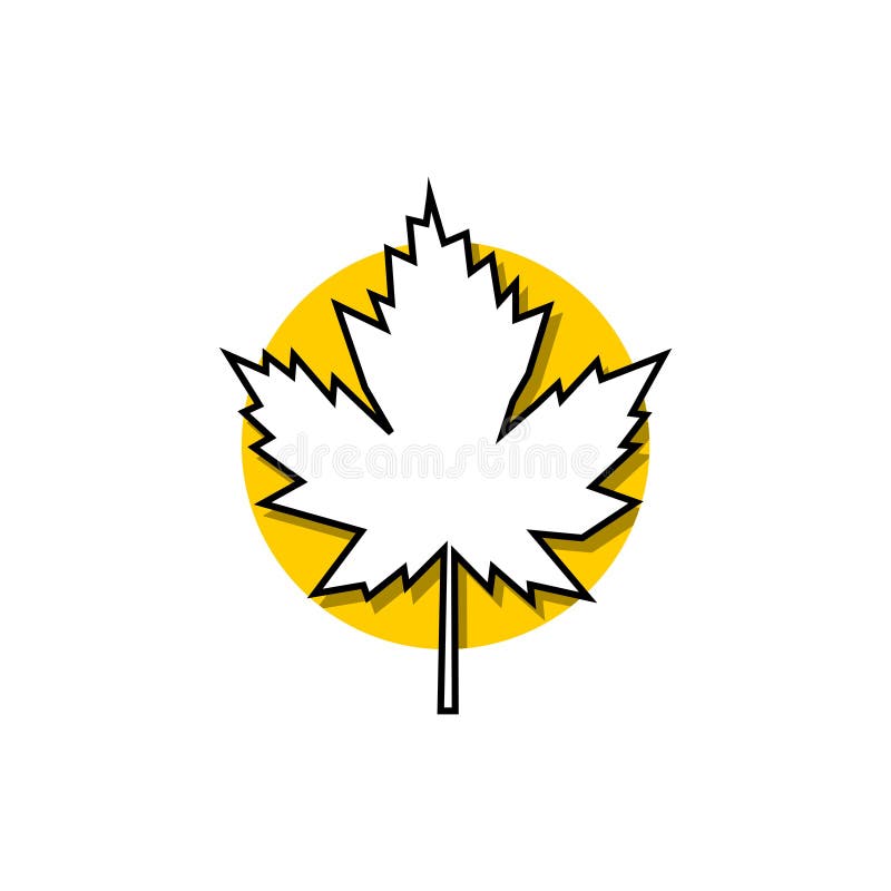 Black Maple Leaf Logo