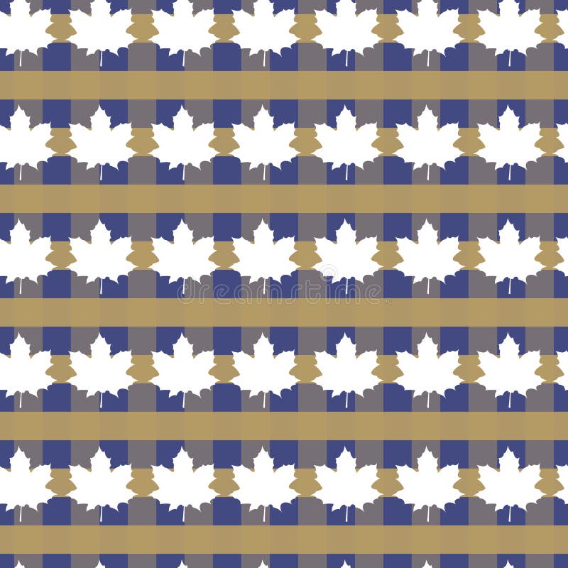 Maple Leaf Canadian Seamless Pattern Abstract Polygonal Style Stock ...