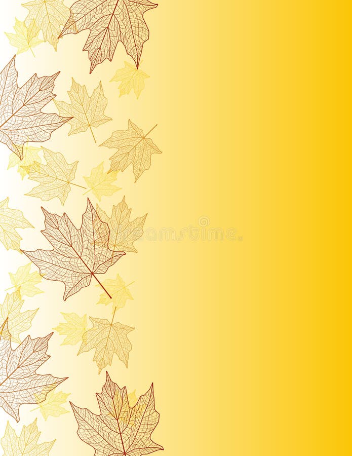Maple leaf edge stock vector. Illustration of orange - 15110990