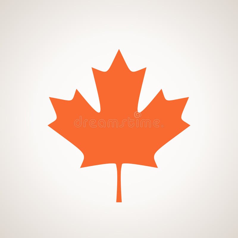 Maple Leaf from the Flag of Canada Stock Vector - Illustration of maple ...