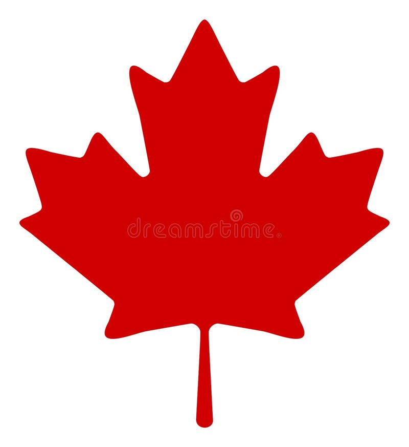 Maple Leaf Flat Icon Symbol Stock Illustration - Illustration of ...