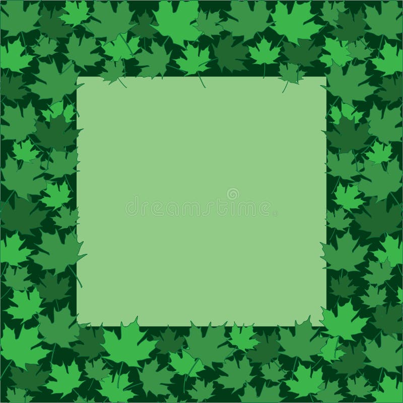 Maple Leaf Frame stock vector. Illustration of season - 39906273