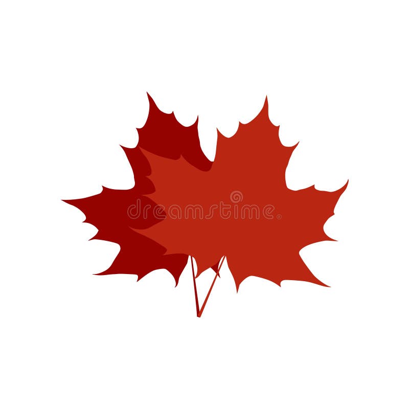 Maple Leaf Icon, Simple Autumn Symbol Stock Vector - Illustration of ...