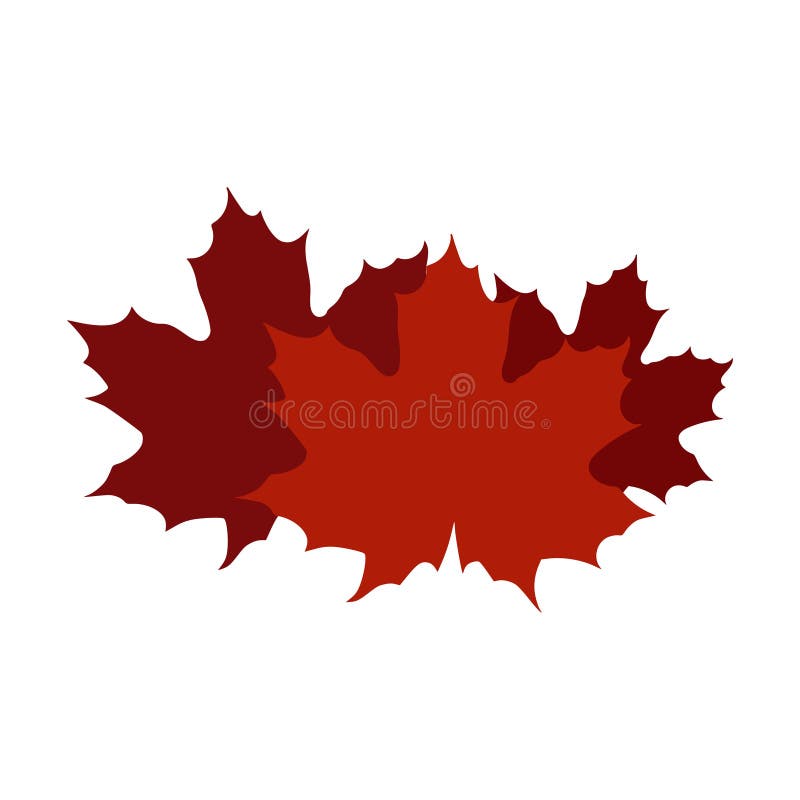 Maple Leaf Icon, Simple Autumn Symbol Stock Illustration - Illustration ...