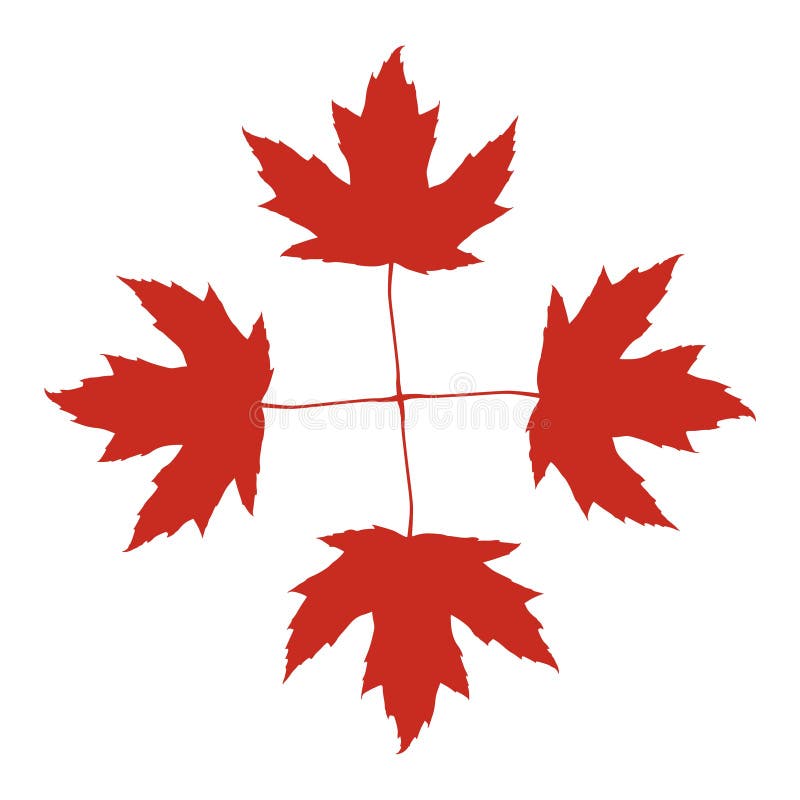 Maple Leaf Icon, Simple Autumn Symbol Stock Vector - Illustration of ...