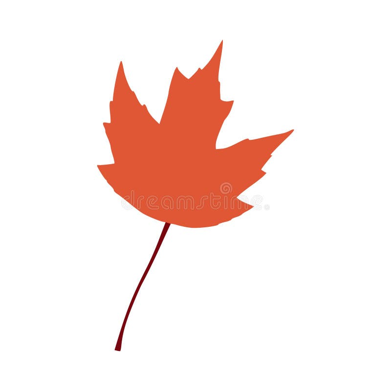 Maple Leaf Icon, Simple Autumn Symbol Stock Vector - Illustration of ...