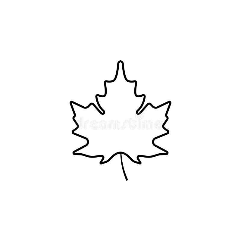Maple leaf icon symbol stock vector. Illustration of montreal - 110995754