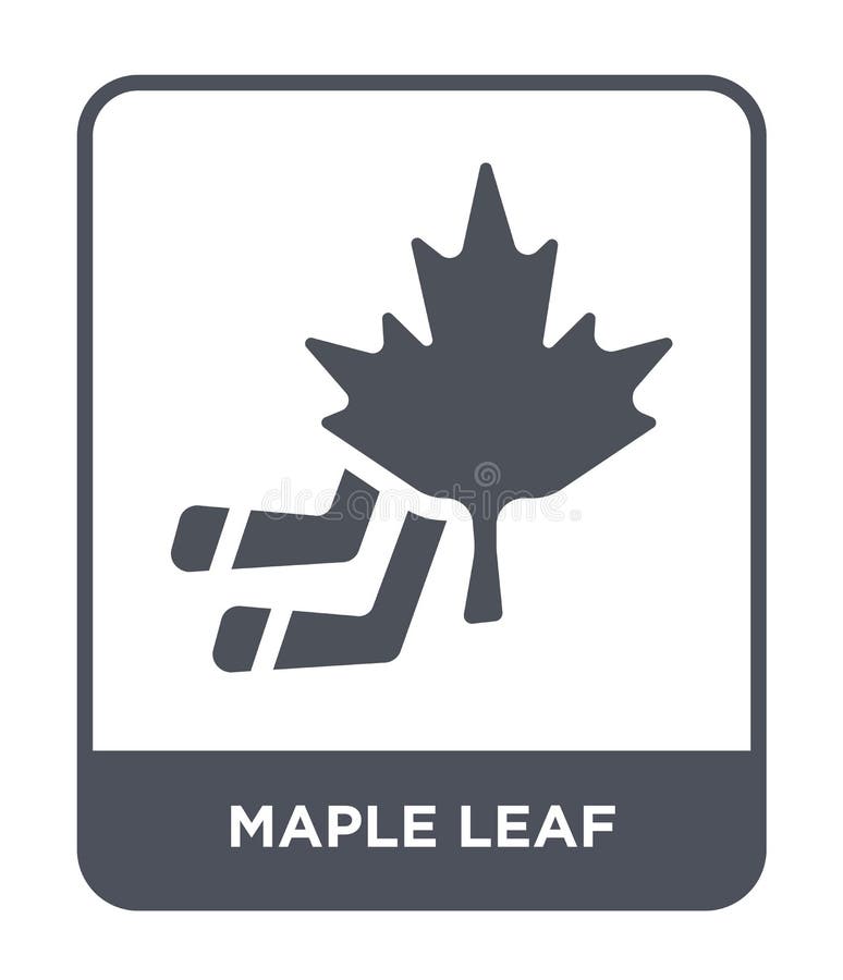Maple Icon in Trendy Design Style. Maple Icon Isolated on White ...
