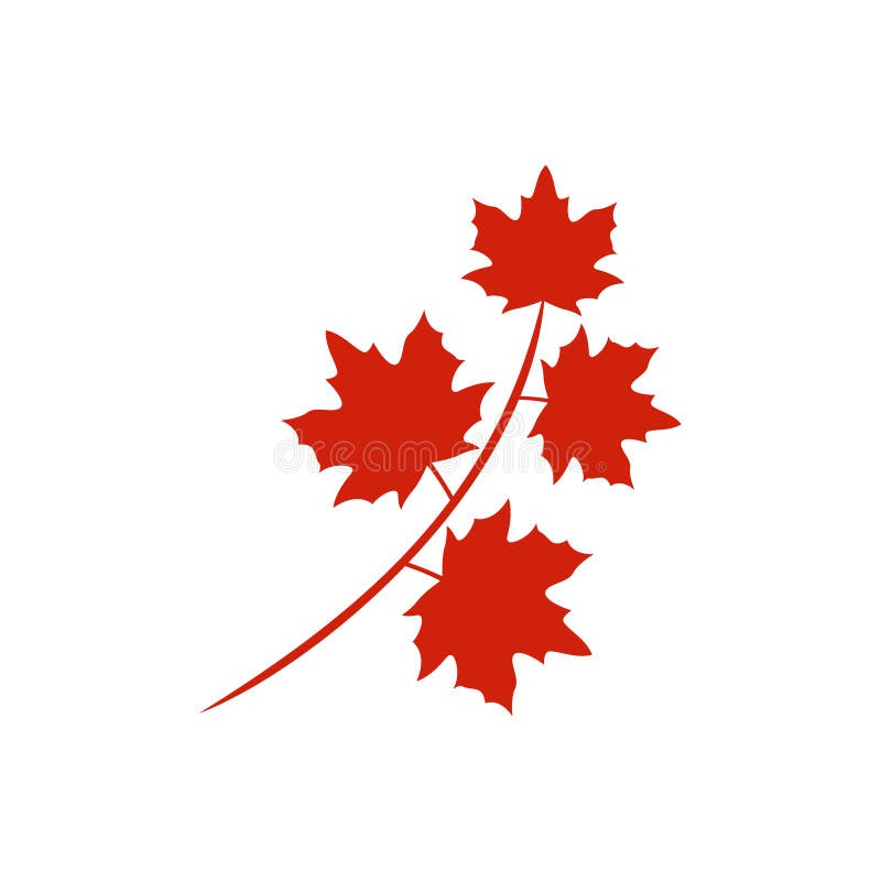 Maple Leaf Icon Vector Illustration Stock Vector - Illustration of ...