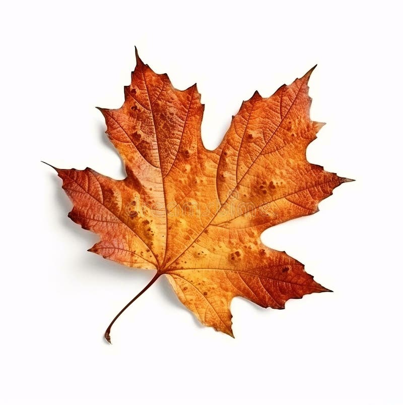 Maple Leaf Isolated on White Leaf Autumn Maple Leaf Stock Illustration ...