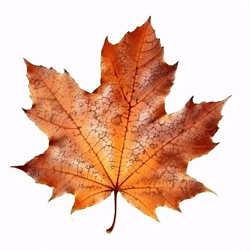 Maple Leaf Isolated on White Leaf Autumn Maple Leaf Stock Illustration ...