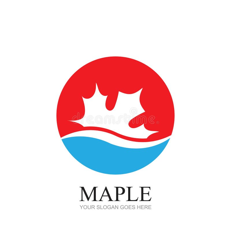 Maple Leaf Logo Template Vector Icon Illustration, Maple Leaf Vector ...