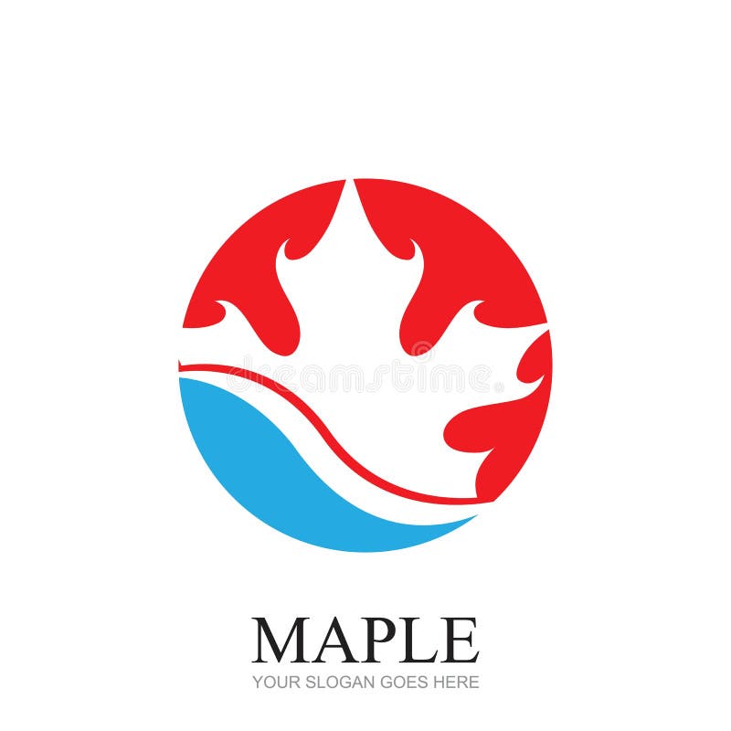 Maple Leaf Logo Template Vector Icon Illustration, Maple Leaf Vector ...