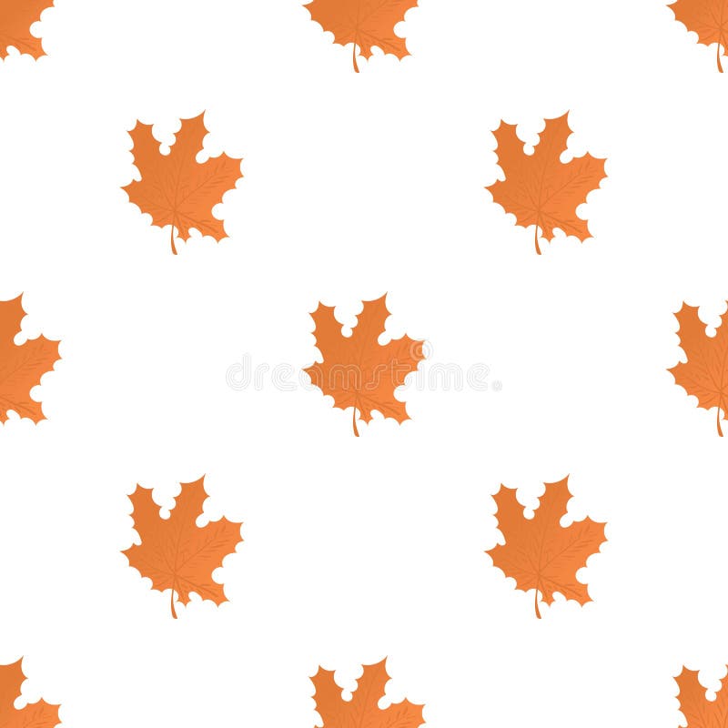 Maple Leaf Pattern Seamless Vector Stock Vector - Illustration of ...