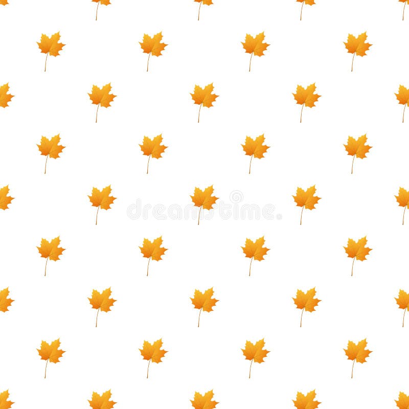 Maple Leaf Pattern Seamless Stock Vector - Illustration of november ...