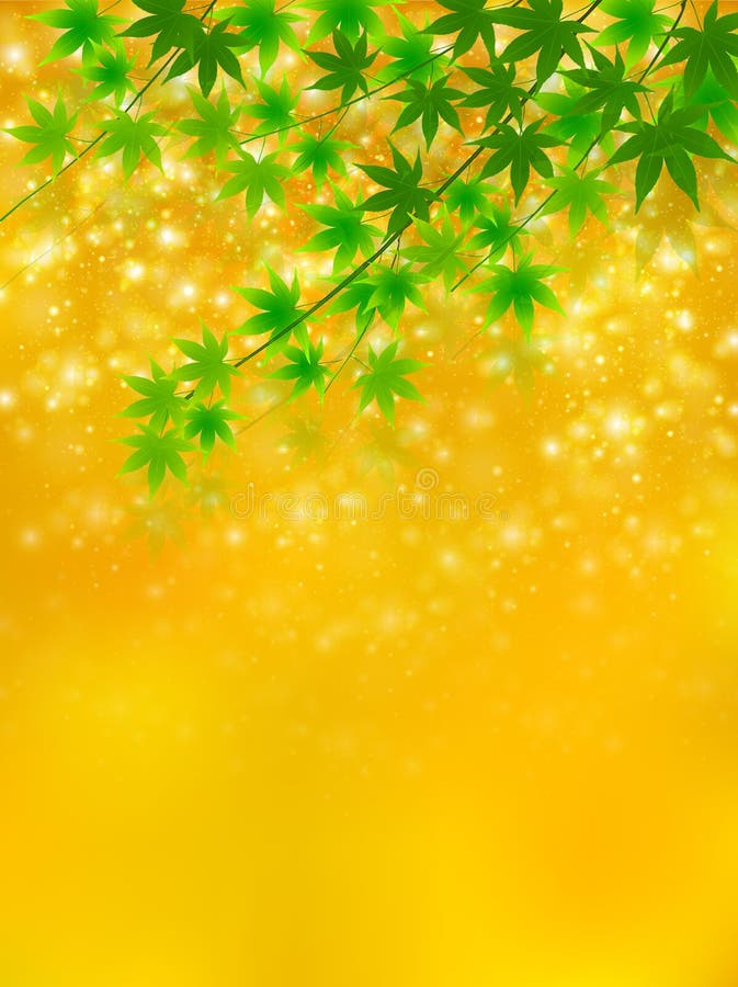 Maple leaf scenery stock vector. Illustration of spring - 39490556