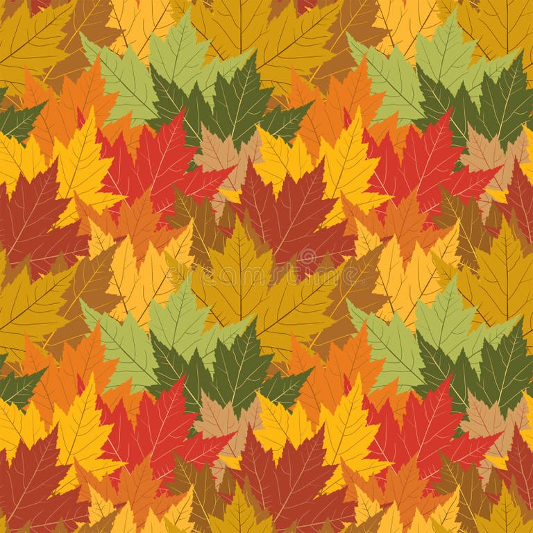 Repeating Maple Leaf Pattern Stock Illustrations – 1,224 Repeating ...