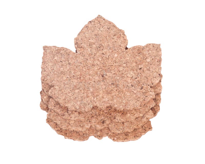 Maple leaf shape cork pads stock photo. Image of kitchen - 76434818