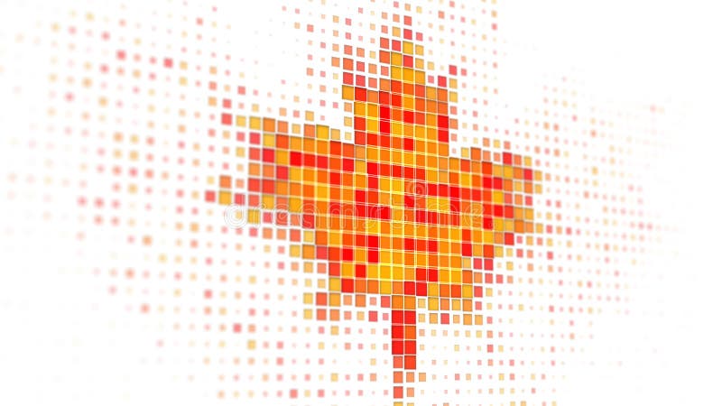 Maple Leaf Shape on Monitor 3D Render Stock Illustration - Illustration ...