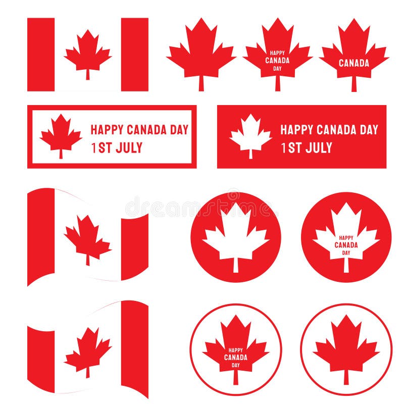 The Maple Leaf Symbol for Canada Day Concept Stock Vector ...