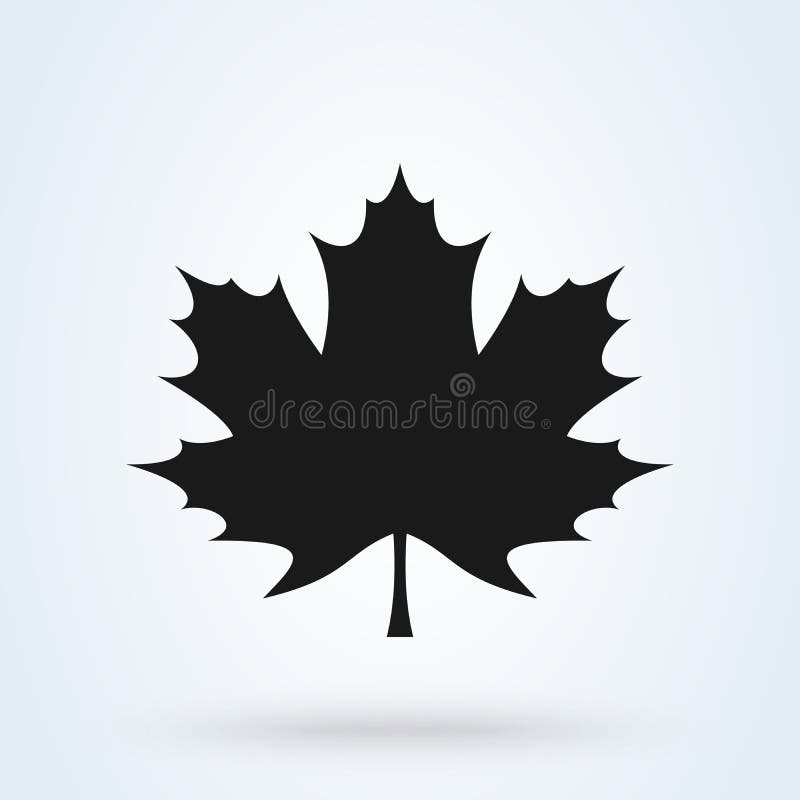 Maple Leaf Vector Icon. Flat Maple Leaf Icon Isolated on White Stock ...