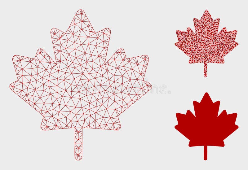 Maple Leaf Wireframe Stock Illustrations – 56 Maple Leaf Wireframe ...