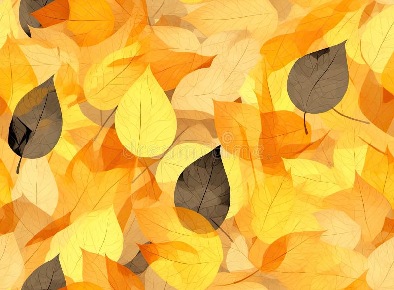 Maple Leaves Background SEAMLESS PATTERN. SEAMLESS WALLPAPER. Stock ...