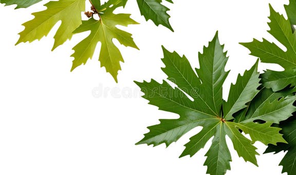 Maple Leaves at the Edge of the Frame Stock Illustration - Illustration ...