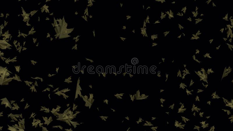 Maple Leaves Explosion. Burst of Maple Leaf. Alpha Channel Stock ...