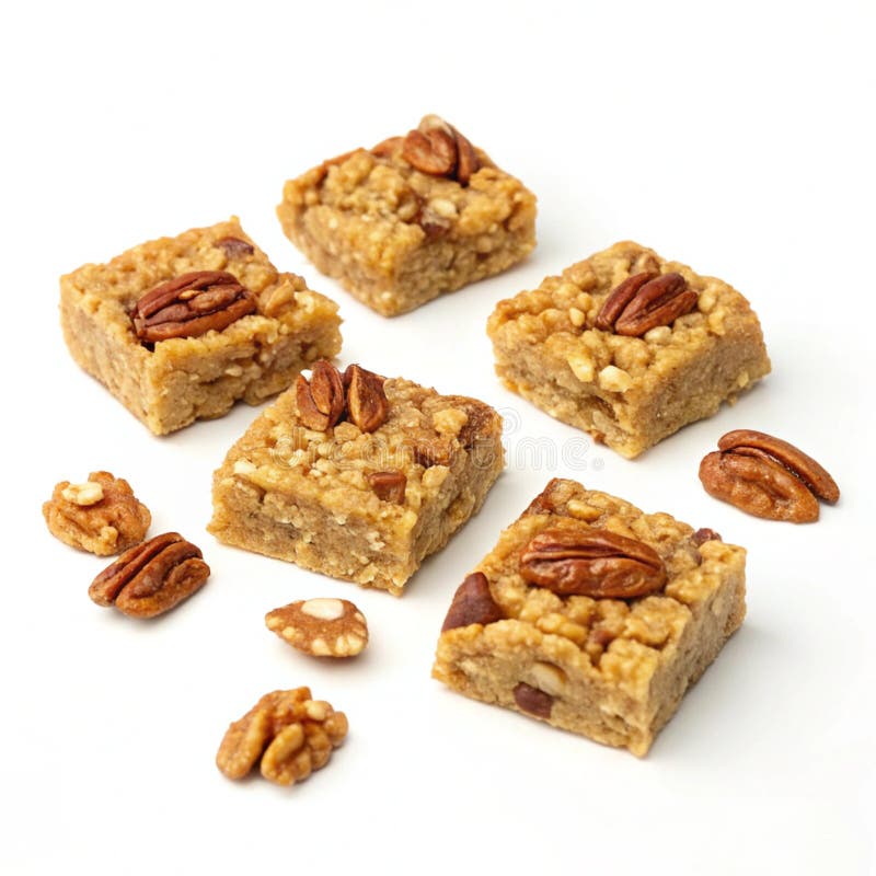 Maple Pecan Isolated on White Background Stock Illustration ...