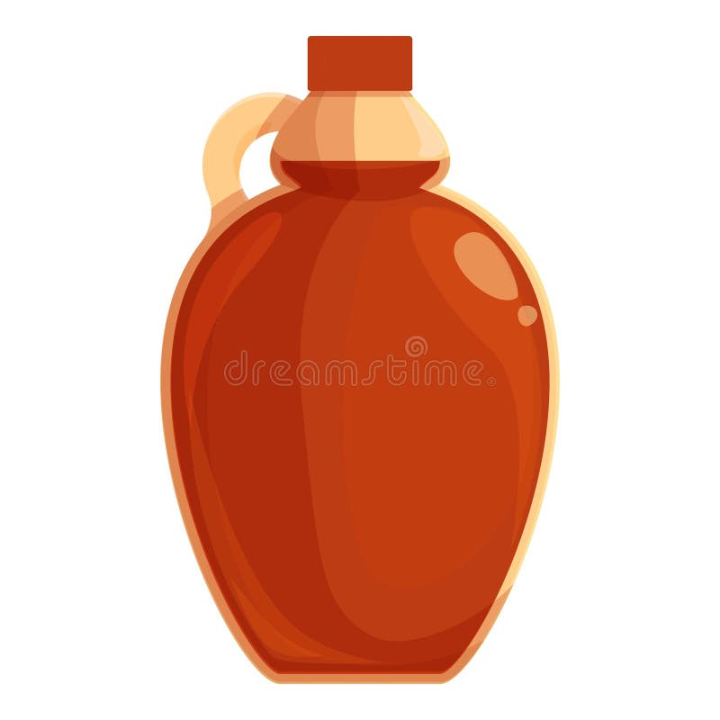 Maple Syrup Bottle Icon Cartoon Vector. Plate Container Stock Vector ...