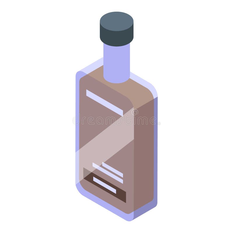 Maple Syrup Glass Container Icon Isometric Vector. Tree Extract Product ...