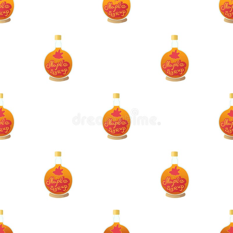 Maple Syrup Pattern Seamless Vector Stock Vector - Illustration of ...