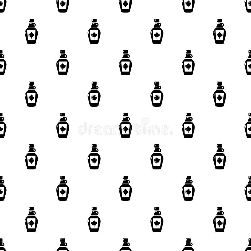 Maple Syrup Pattern Vector Seamless Stock Vector - Illustration of ...